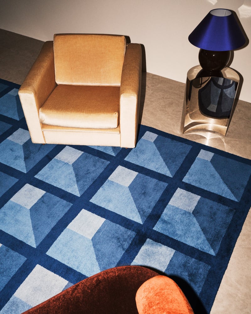 Garden Maze – Blue | By Campbell-Rey | NORDIC KNOTS