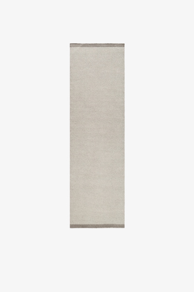 Zero Runner – Warm Gray | Natural Wool Rug | NORDIC KNOTS