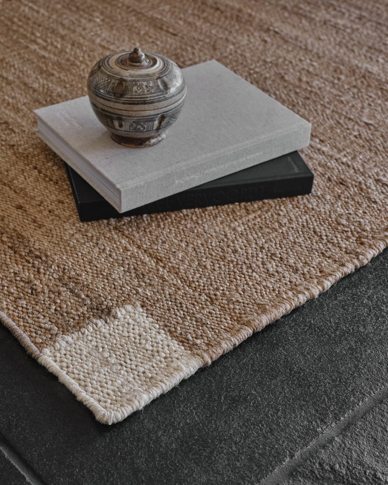 Jute Corner – Cream | Natural Jute Rug | NORDIC KNOTS
