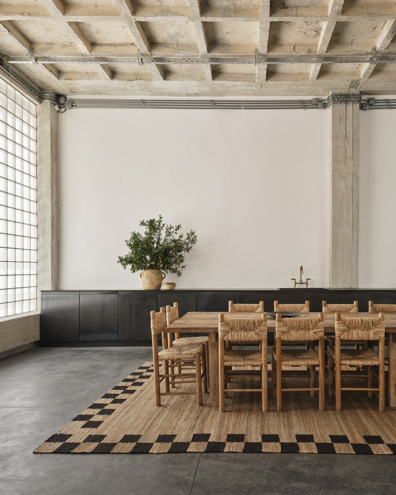 Jute Border – Black | Natural Jute Rug | NORDIC KNOTS