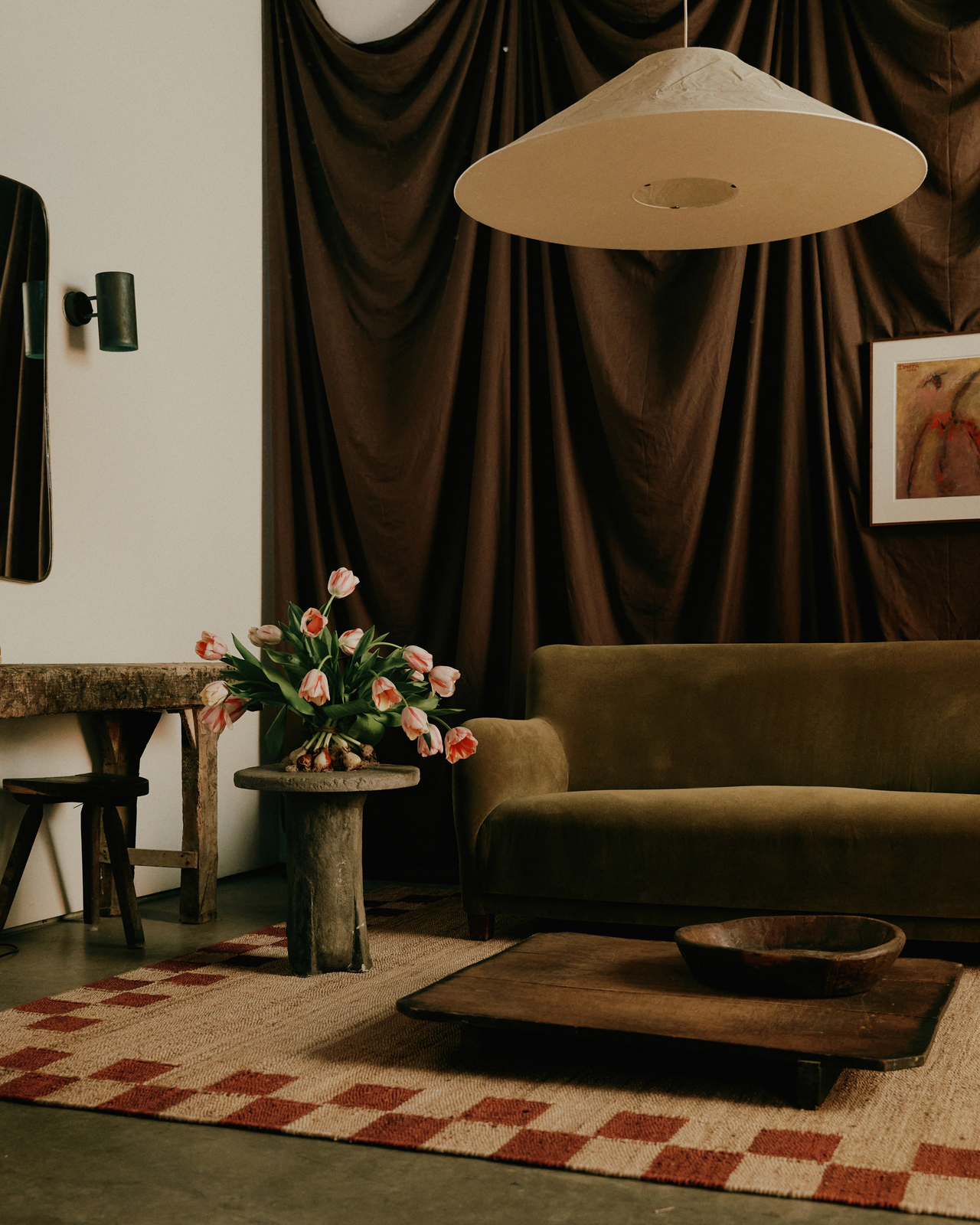 Jute Border – Red | Natural Jute Rug | NORDIC KNOTS