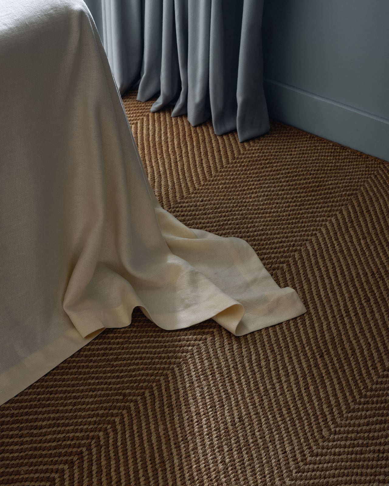 Jute Herringbone – Natural/Cream | Natural Jute Rug | NORDIC KNOTS