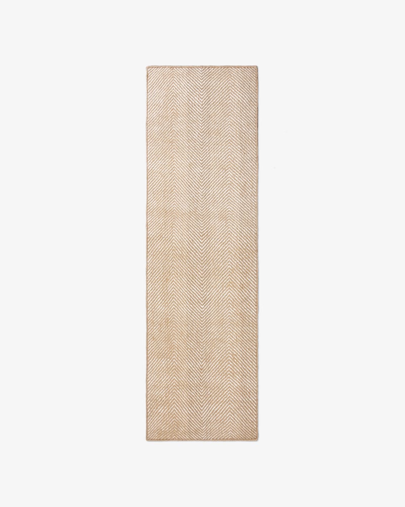 Jute Herringbone Runner – Natural/Cream | Natural Jute Rug | NORDIC KNOTS