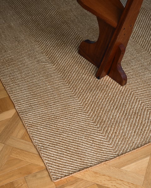Jute Herringbone Runner – Natural/Cream | Natural Jute Rug | NORDIC KNOTS