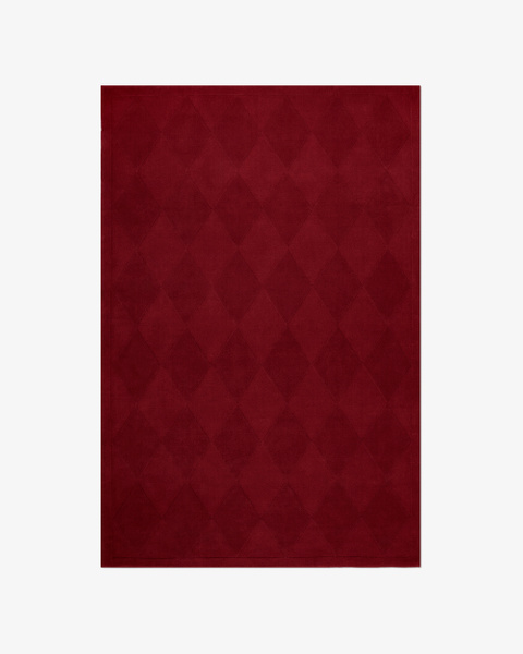 Diamond – Deep Red | Plush Textured Rug | NORDIC KNOTS