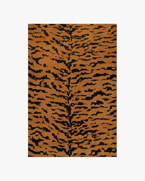 Tigris – Rust/Black | Animal Print Plush Rug | NORDIC KNOTS