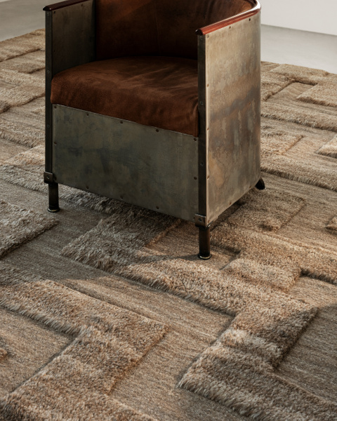 Boho – Brown Mix | Shag Textured Custom Rug | NORDIC KNOTS