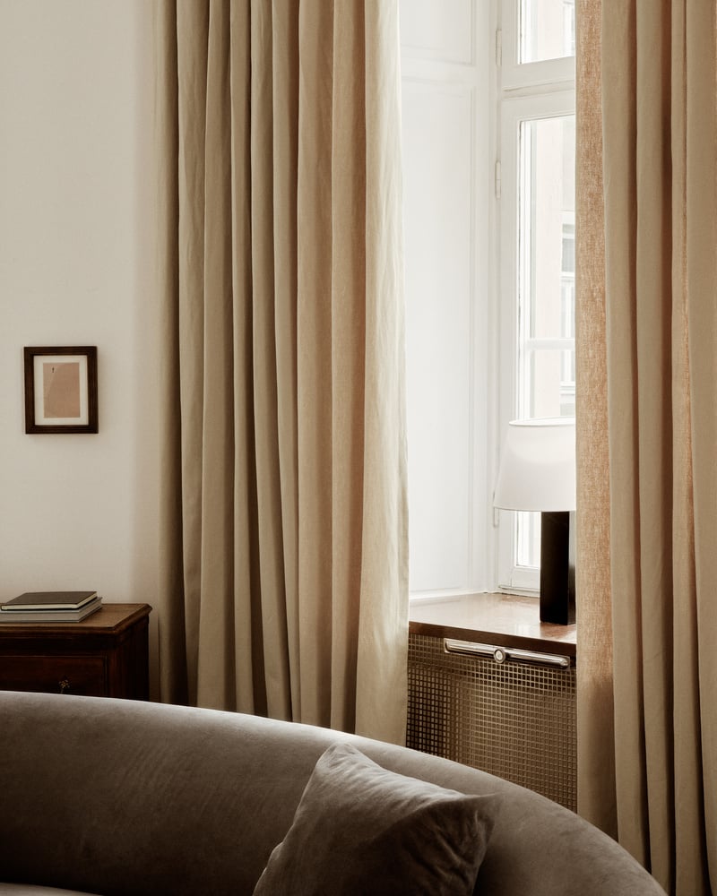Room Darkening Curtains | Scandinavian Drapes in Wool | NORDIC KNOTS