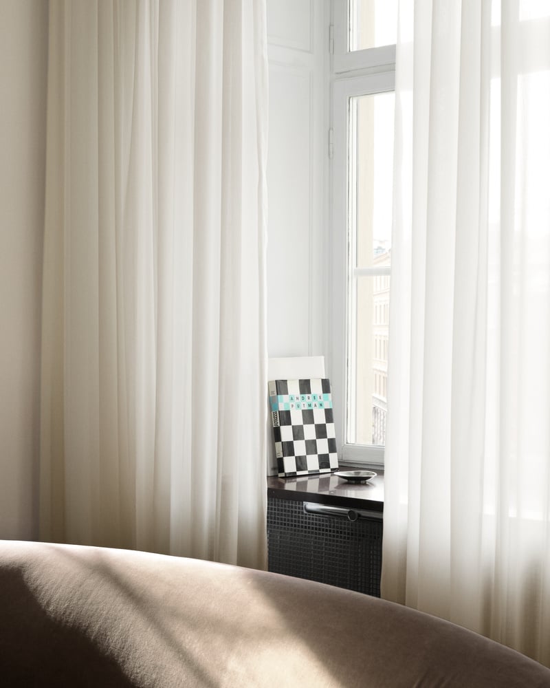 The Sheer – Perfect White | Sheer Lightweight Curtain | NORDIC KNOTS