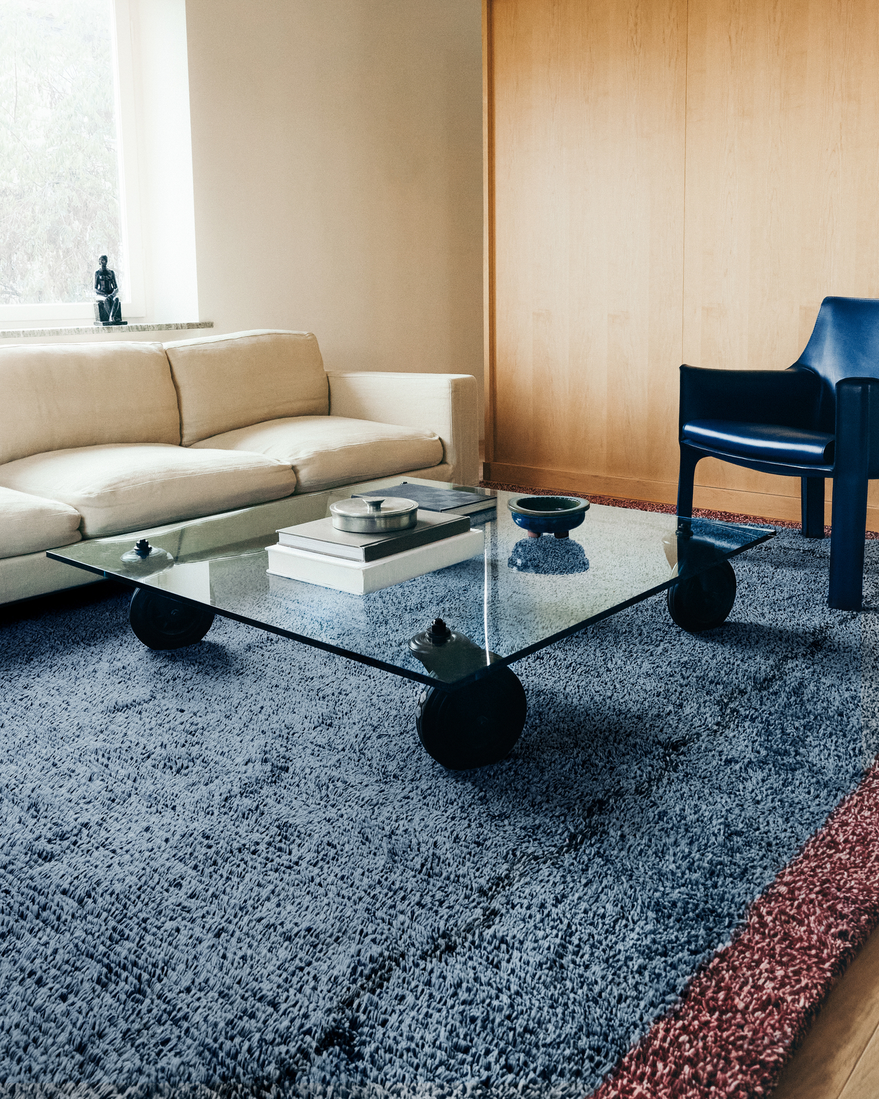 Ryya 01 – Blue | Scandinavian Shag Rug | NORDIC KNOTS