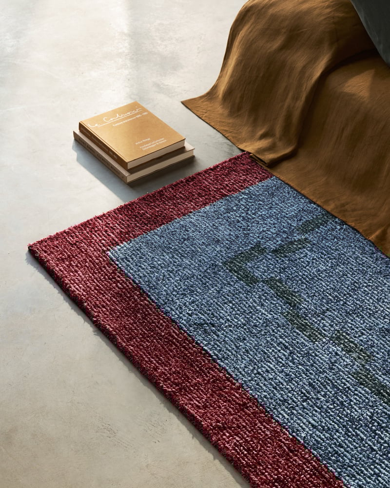 Ryya 01 – Blue | Scandinavian Shag Rug | NORDIC KNOTS