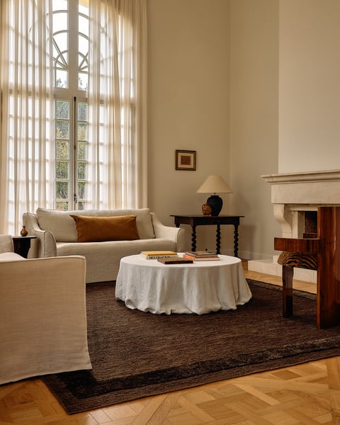 Jute Frame – Dark Brown | Natural Jute Rug | NORDIC KNOTS