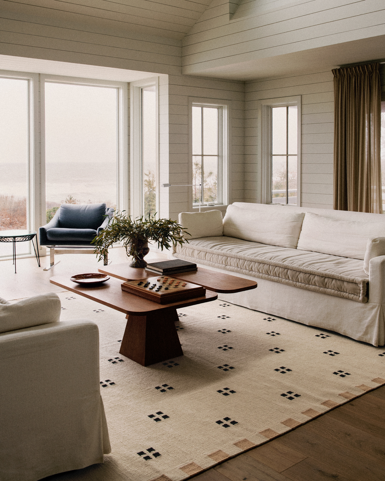 Pierce – Beige/Orange | Patterned Flatweave Rug | NORDIC KNOTS