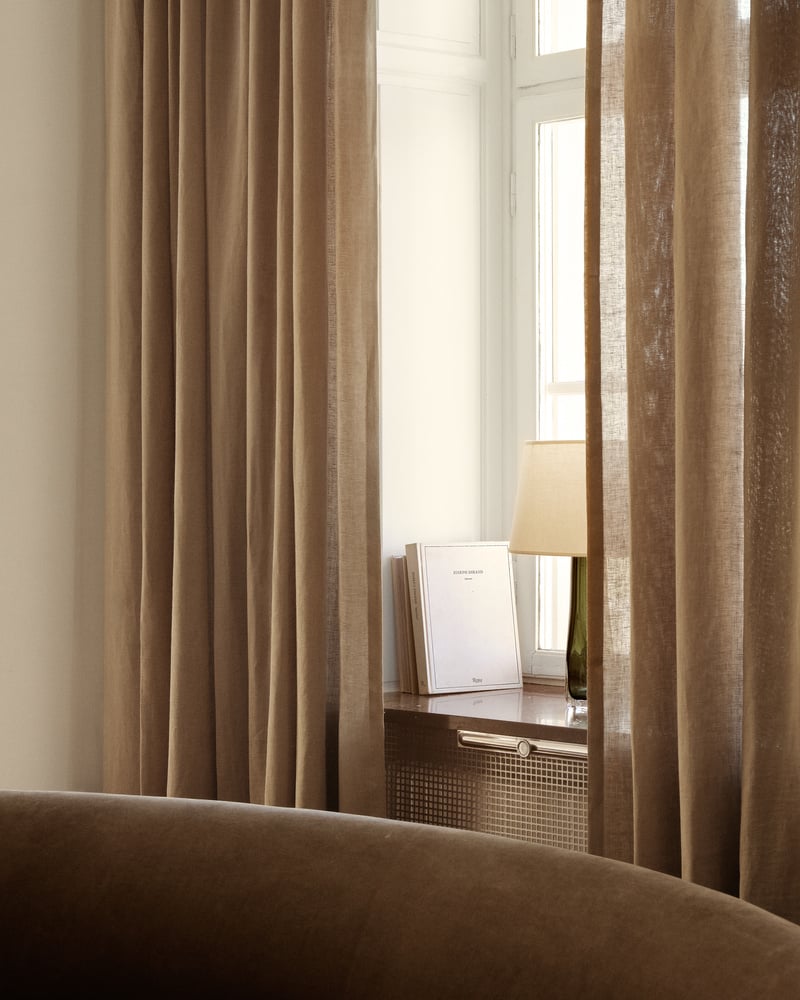 The Sheer Linen – Hazelnut | Sheer Linen Curtains | NORDIC KNOTS