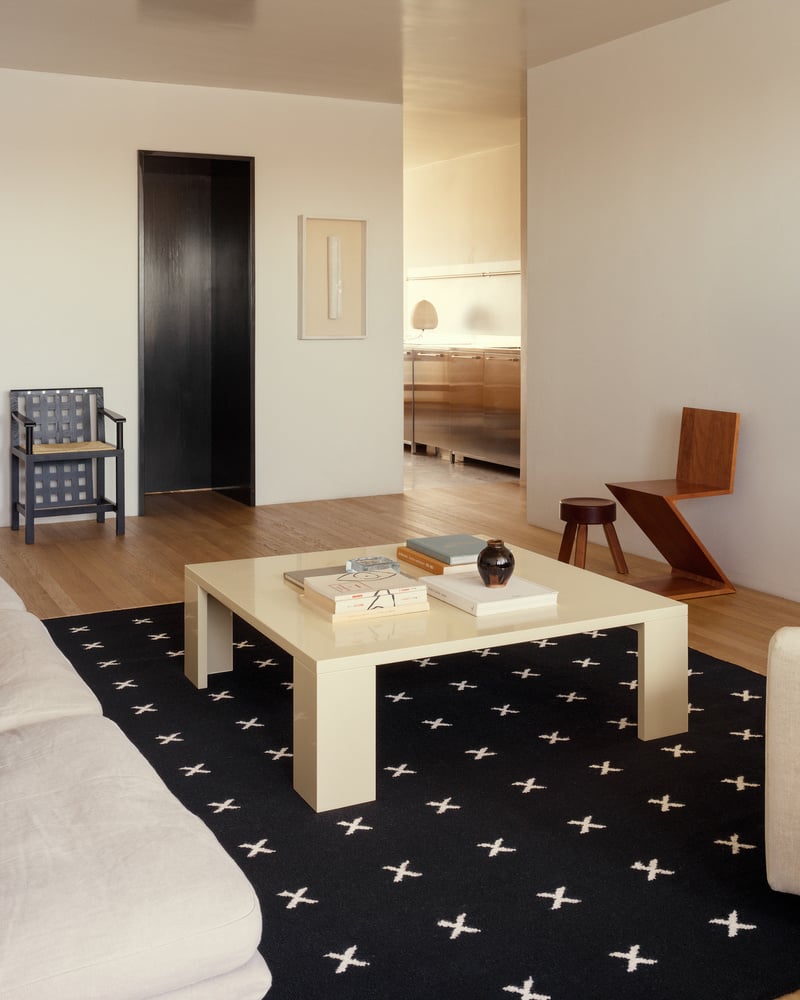 Cross – Black/Cream | Patterned Flatweave Rug | NORDIC KNOTS