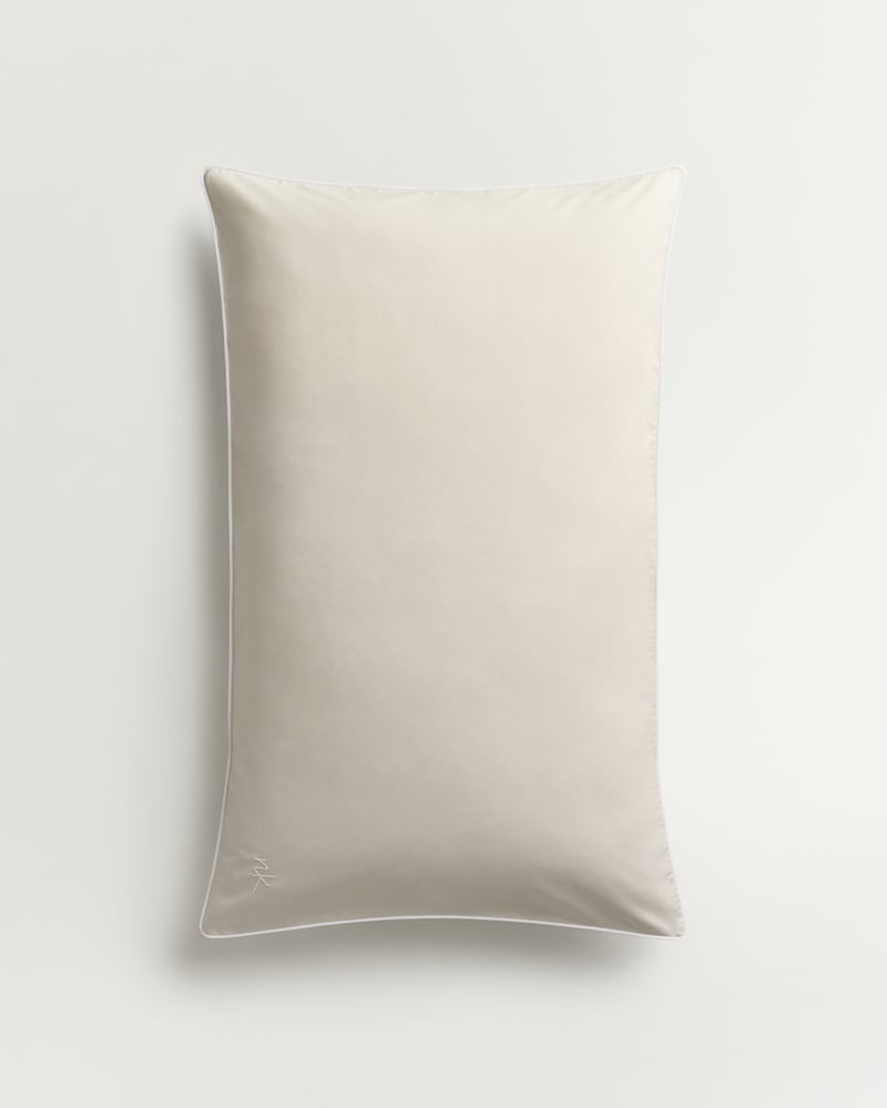 Percale Pillow Case (Set of 2) – Sand/White | NORDIC KNOTS UK